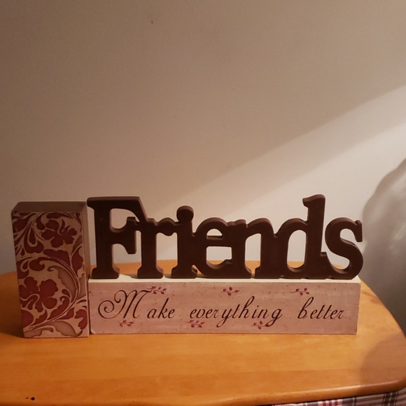 Accents | Wooden Freinds Sign | Poshmark